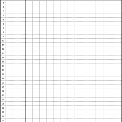 163290 Docházkový list-píchačka, karton. - Tisk, grafika, grafické ...