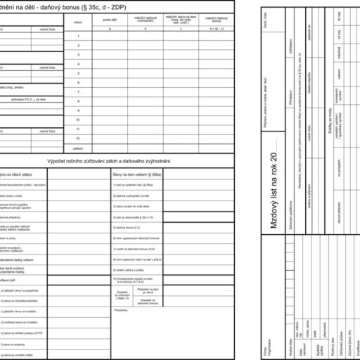 163290 Docházkový list-píchačka, karton. - Tisk, grafika, grafické ...